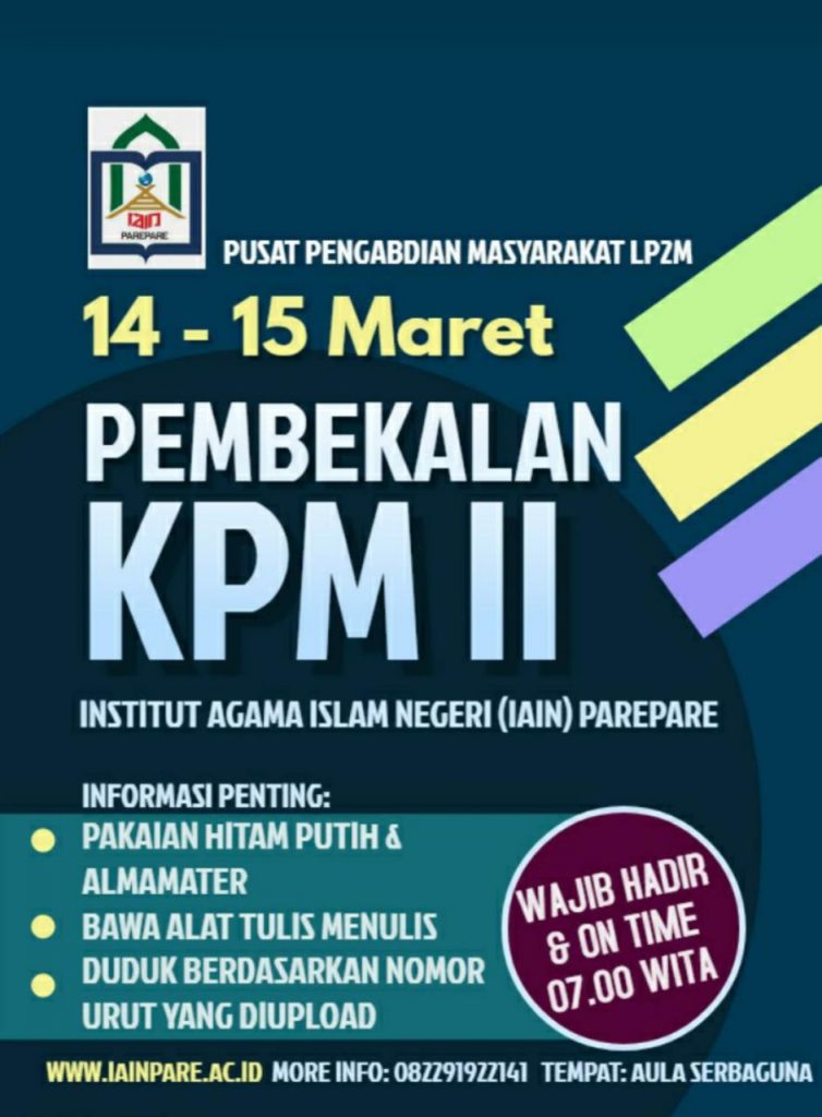 Informasi Pembekalan KPM II Tahun 2020 | IAIN PAREPARE