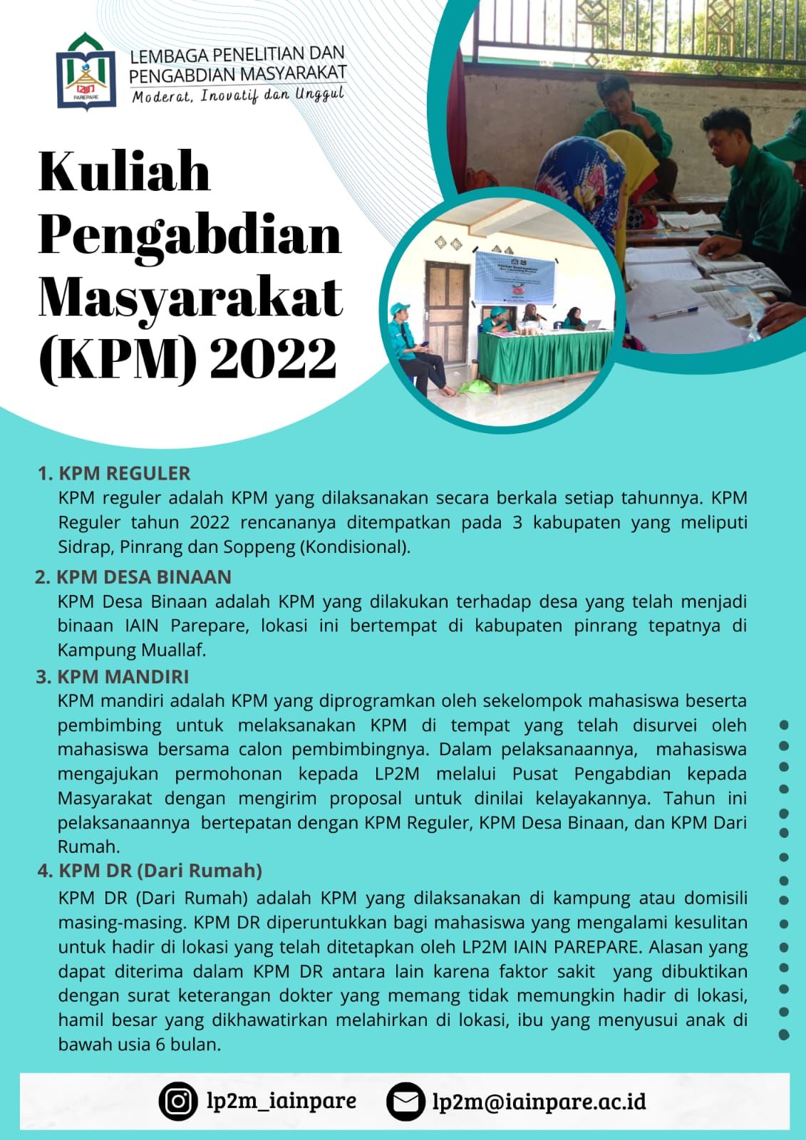 Pendaftaran KPM Dibuka melalui Aplikasi | IAIN PAREPARE